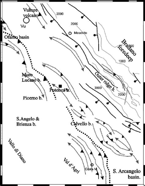 Thrust Fault Map Symbol