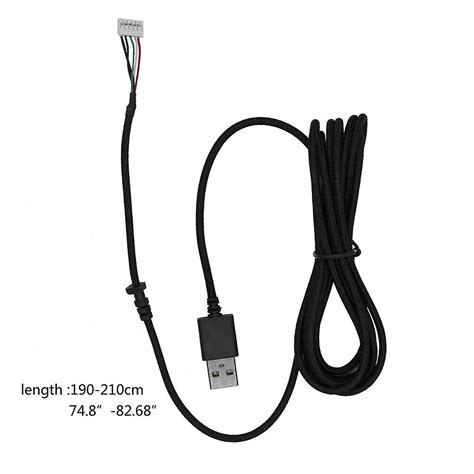 Usb Mouse Wire Mouse Cable Nylon Pvc Wire For Razer Deathadder Essential 2000 Fruugo Uk