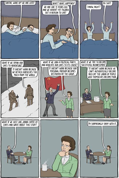 Wake Up Sartre Existential Comics Wake Up Sartre Existential Comics