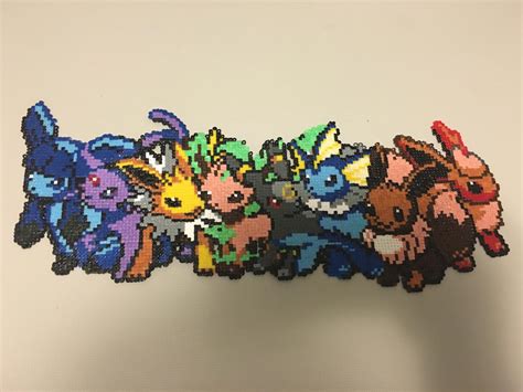 Eevee Evolution In Hama Beadsperler Beads By Alicesib On Deviantart