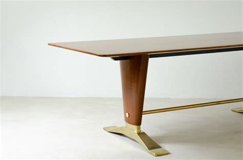 Large Walnut Table 1940s Italian Manufacture