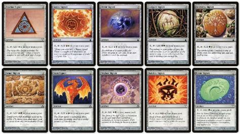 Set Of All 10 Signets Magic The Gathering Mtg Commander Edh Signet Etsy