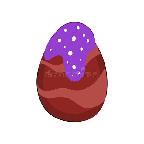 Candy Chocolate Egg Cartoon Vector Illustration Stock Illustration