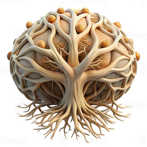 Dramatic Artistic Root System Intricate Detail Isolated Element