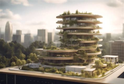 Generative Building Sustainable Architecture Energy Green Mock Up Man