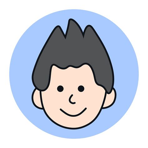 Avatar Icon Cartoon Male Profile Mascot Vector Illustration Face