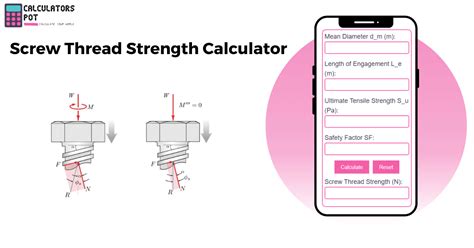 Screw Thread Strength Calculator