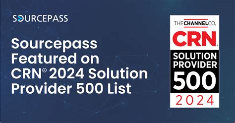 Crn Recognizes Sourcepass On 2024 Solution Provider 500 List