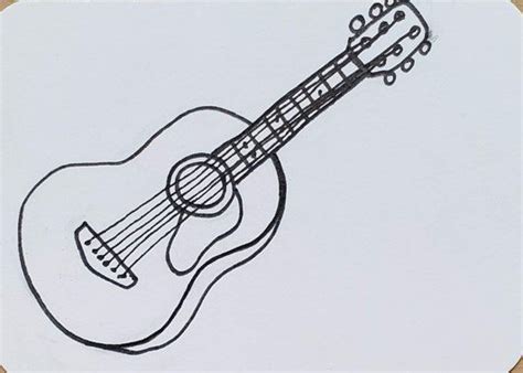 How To Draw A Guitar Easy Art Tutorial Art By Ro