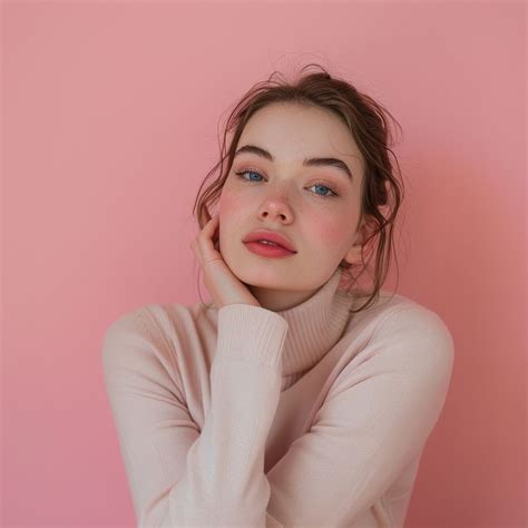 White Girl Cute Pose Photobooth Premium Photo Rawpixel