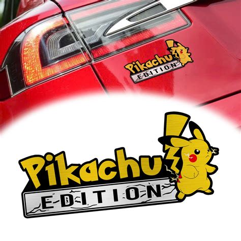 Pikachu Edition Laser Engraved Car Emblem Bohopride