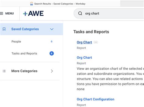 Workday Access An Org Chart