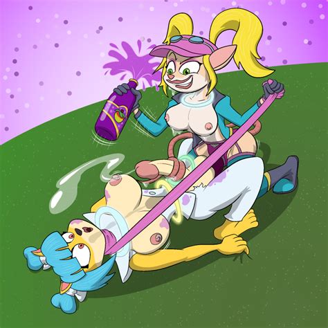 Rule 34 2girls Anal Anal Sex Anthro Breasts Collar Pull Crash Series Cum Cumming Darkajugin