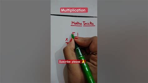 Maths Short Mathshorts Multiplication Short Tricks Youtube