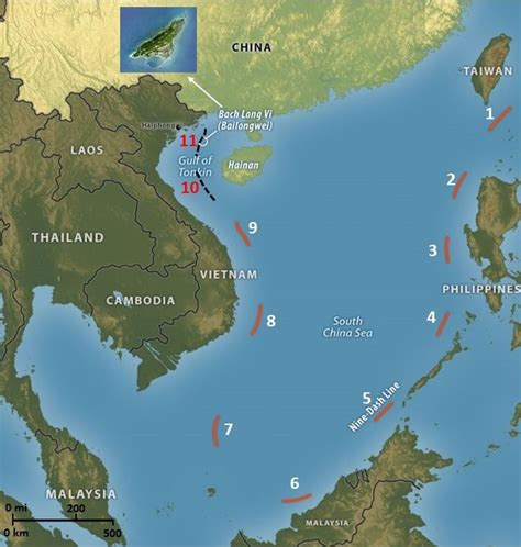 Gulf Of Tonkin Map