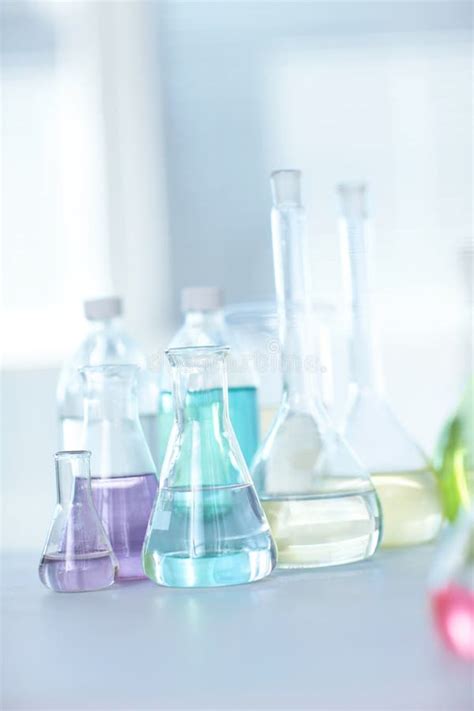 Beakers Science And Collection For Chemistry At Laboratory Toxic