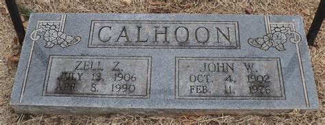 John Wesley Calhoon 1902 1976 Memorial Find A Grave