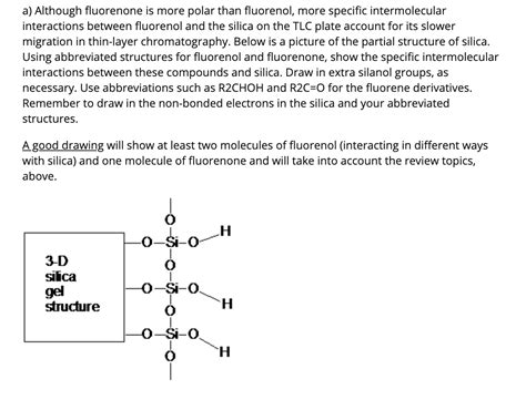 A Although Fluorenone Is More Polar Than Fluorenol Chegg Com