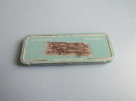 Vintage Midol Tin Lithograph Box Free Shipping Etsy