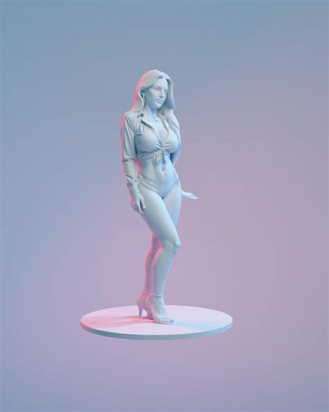 Nude Woman 3d Model Nsfw Adult Female Stl Collector Statue Digital