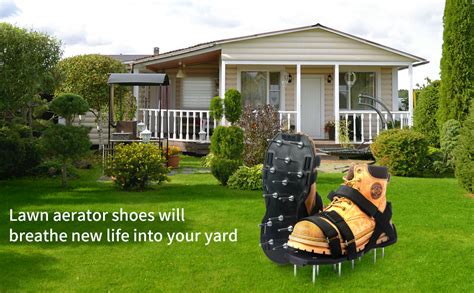 Bakulala Lawn Aerator Shoes For Grass Aerator Spiked Shoes Free Installation Aeration Shoes With