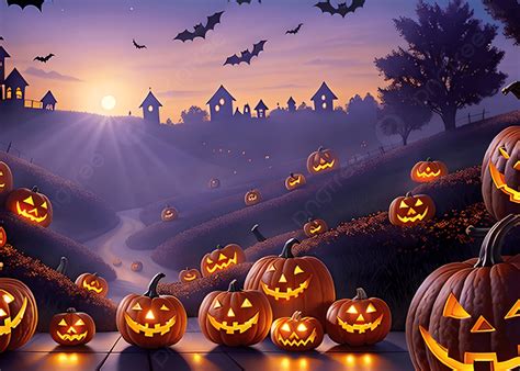 Pumpkin Halloween Background