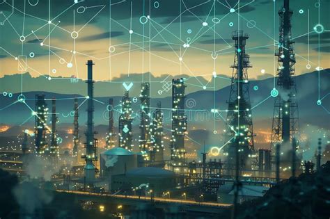 Networking Flow And Connectivity View In A High Tech Industrial Zone