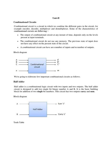 Digital Electronic Unit 2 Pdf Subtraction Electronics