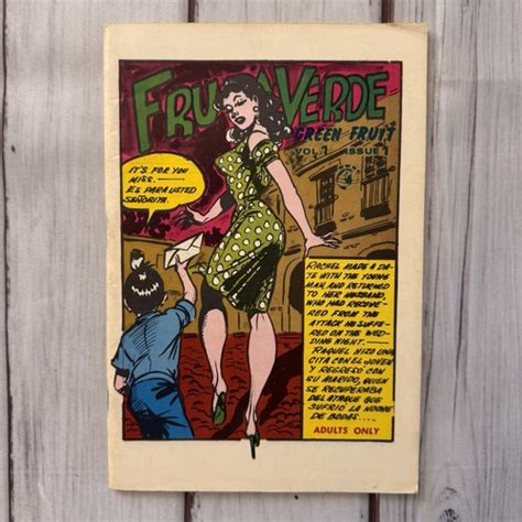 Fruta Verde Green Fruit Vol 1 Issue 1 Vintage Adult Comic Bilingual
