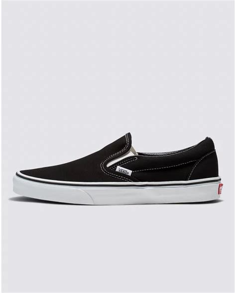 Vans Classic Slip On Black Halbys