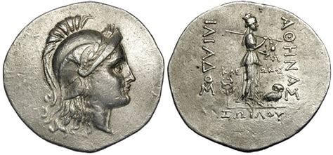 Troas Ilium Ar Tetradrachm Ca 188 160 Bc Head Of Athena Right In