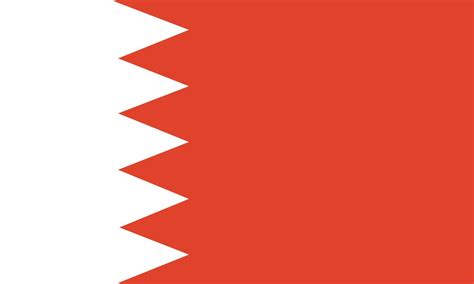 Bahrain Flag Official Colors And Proportions National Bahrain Flag