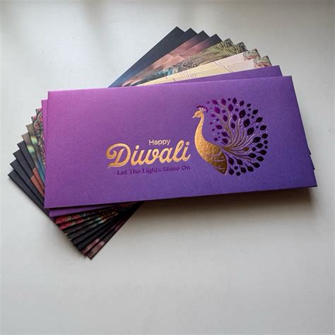Premium Sampul Raya Diwali Deepavali Eksklusif 5pcs Silver Foil
