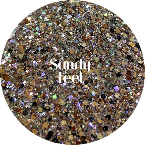 Sandy Feet Glitter Heart Co