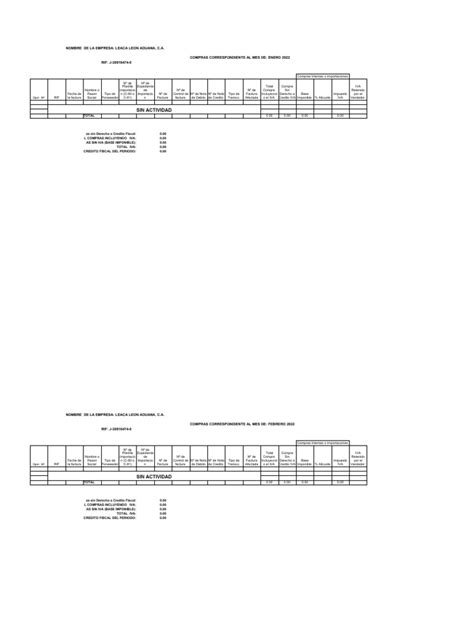 Libro De Compras 2022 Descargar Gratis Pdf Factura Impuesto Al