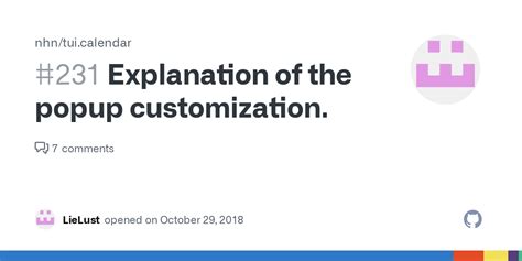 Explanation Of The Popup Customization · Issue 231 · Nhntuicalendar