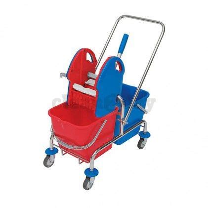 Mopwagen Chrome 2 X 20 Ltr Clean2day Schoonmaakartikelen Bv