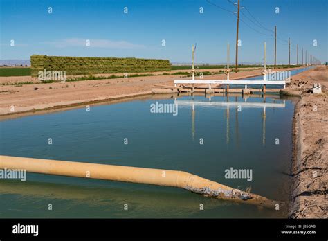 Agricultural Irrigation Canals And Control Facilities In The Imperial