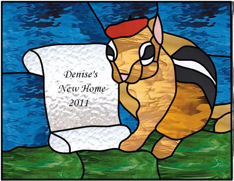 Boehm Stained Glass Blog Chipmunk Stained Glass