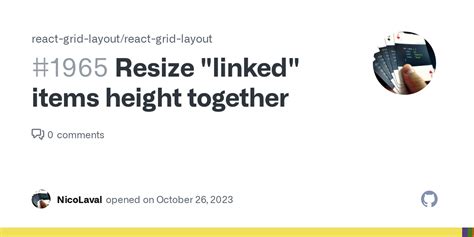 Resize Linked Items Height Together · Issue 1965 · React Grid Layout
