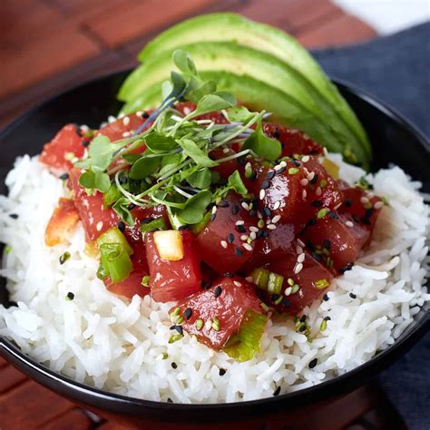Hawaiian Style Ahi Tuna Poke Bowl Casual Epicure