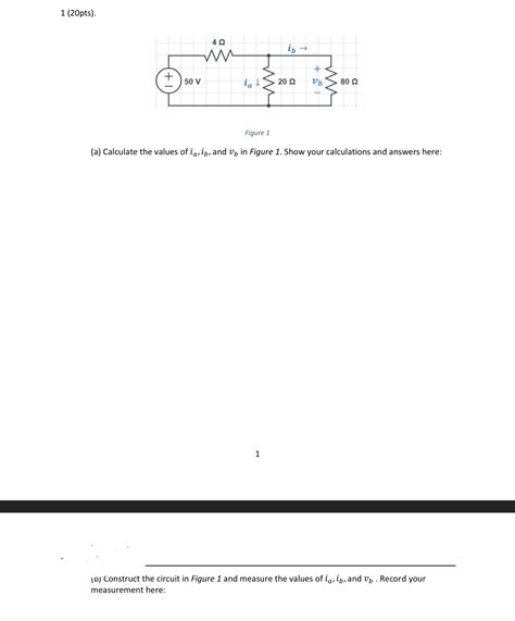 Solved Pts Figure A Calculate The Values Of Ia Ib Chegg