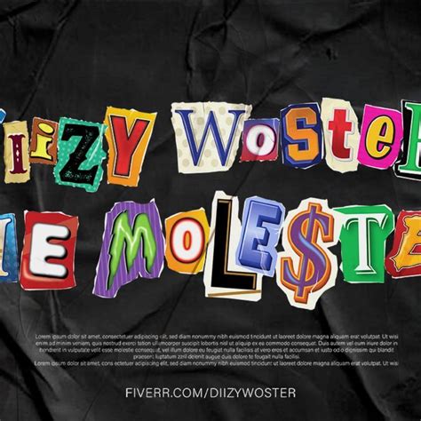 Diizywoster I Will Create Typography College Ransom Note Unique