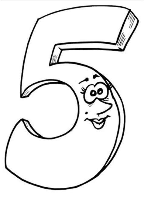 Belajar Mewarnai Angka 5 Lima