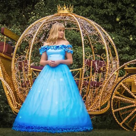 Led Cinderella Kutsche Gold