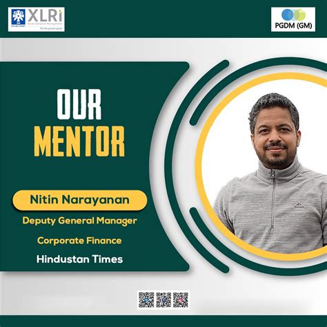 Thanks Xlri Pgdm Gm For Giving Me This Opportunity Nitin Narayanan