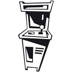 Arcade Machine Arcade Black And White Clipart Free Download