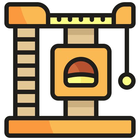 Scratching Post Generic Outline Color Icon