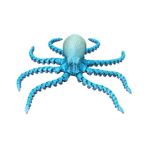 3d Printed Unique Articulated And Flexible Octopus Toy T