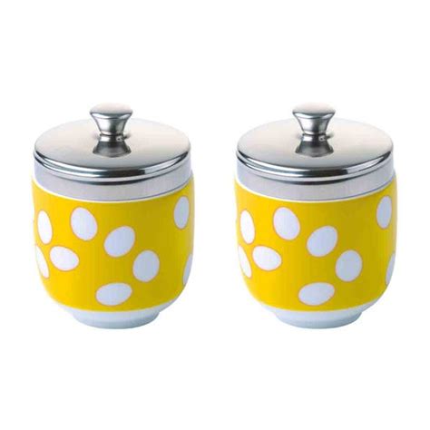 Set Of 2 Egg Coddler Yellow Robert Dyas